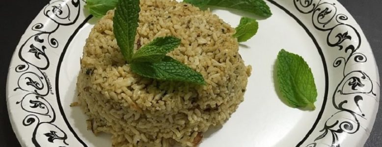 Mint Rice Recipe : Refreshing Steamed Rice! – DesiDakaar